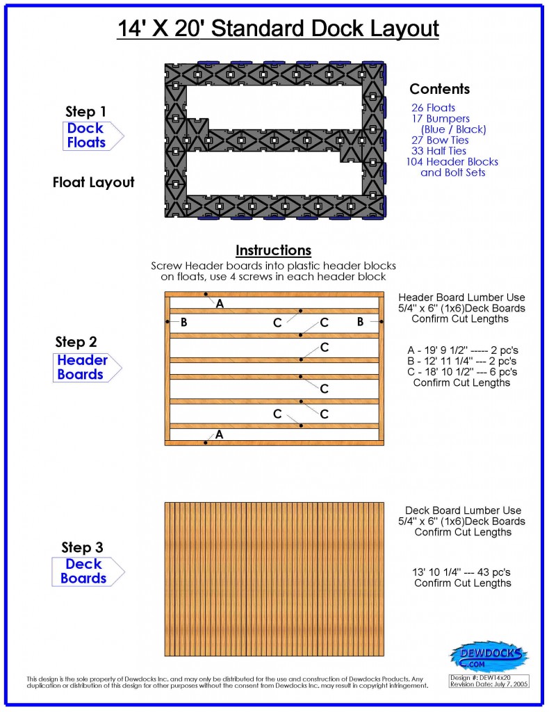 Dock Layouts – Dewdocks, Inc.