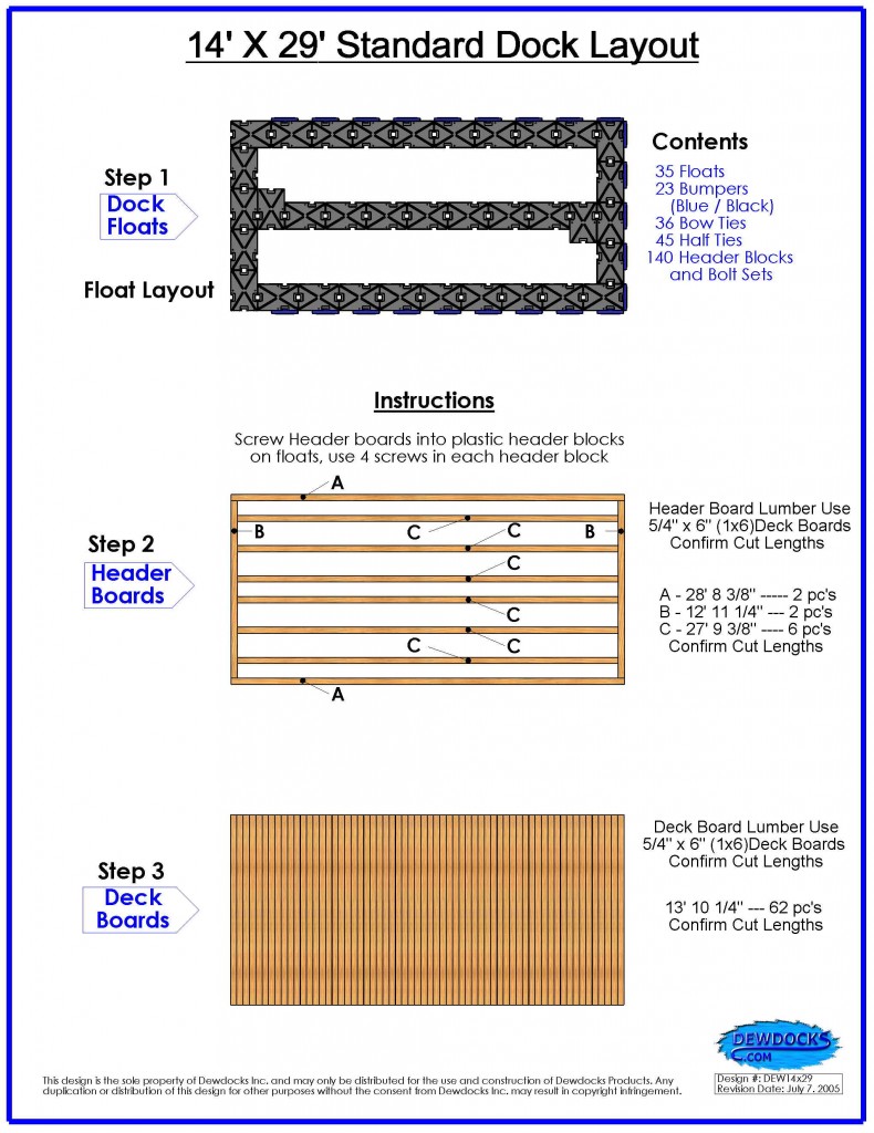 Dock Layouts – Dewdocks, Inc.