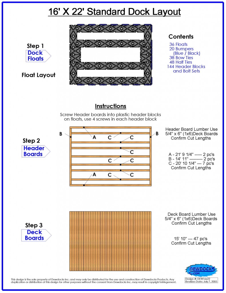 Dock Layouts – Dewdocks, Inc.