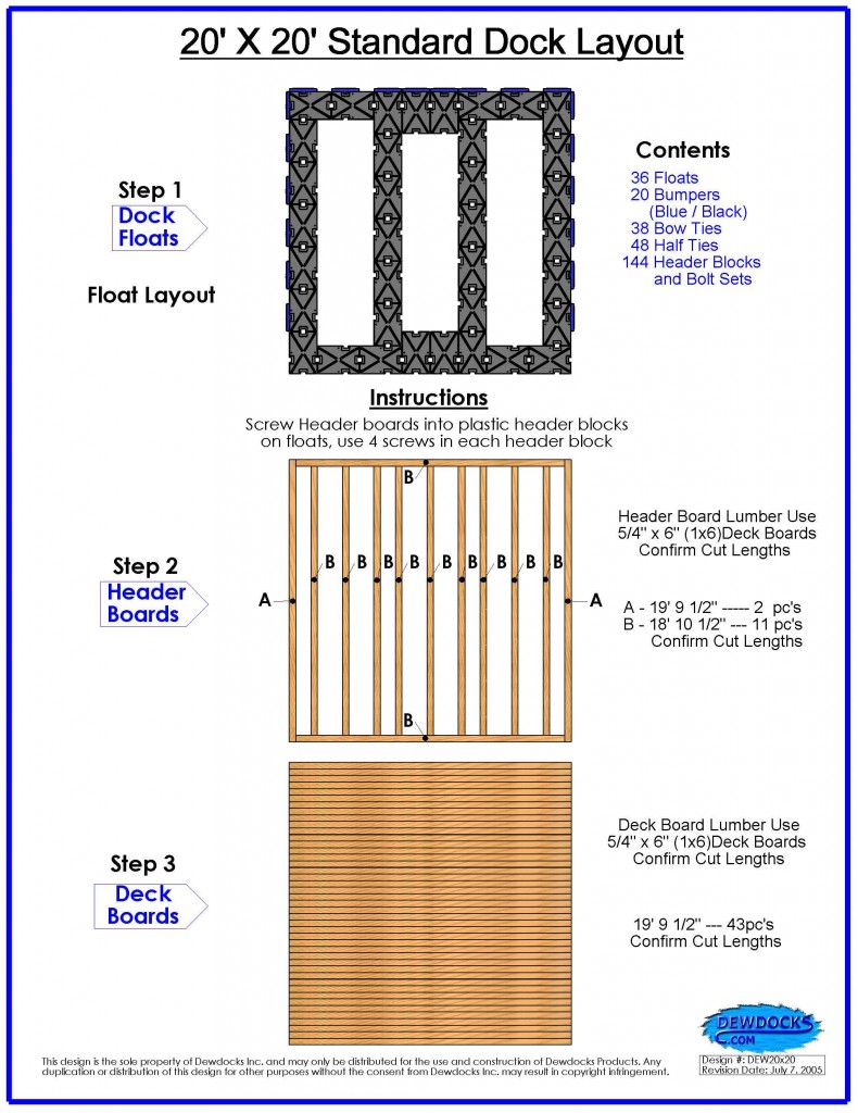 Dock Layouts – Dewdocks, Inc.