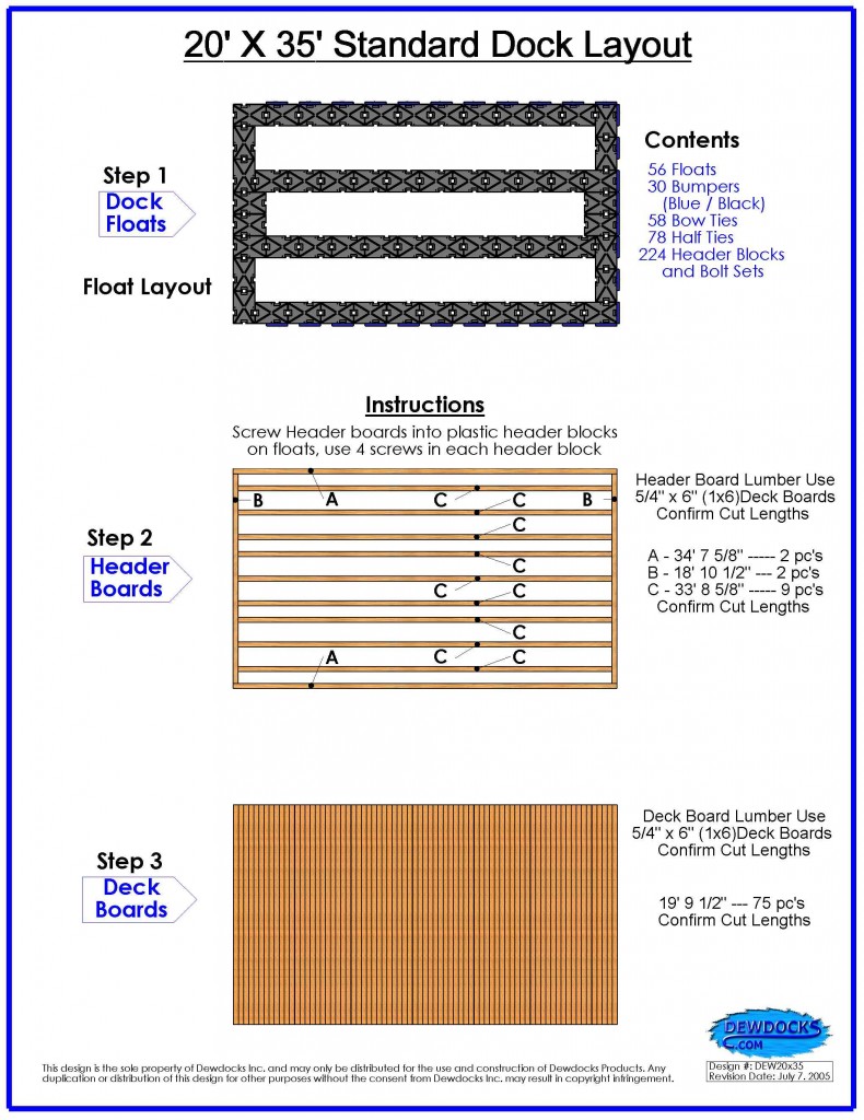 Dock Layouts – Dewdocks, Inc.