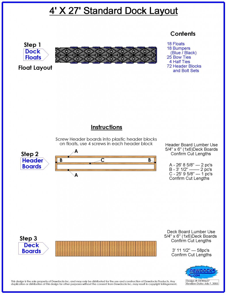 Dock Layouts – Dewdocks, Inc.