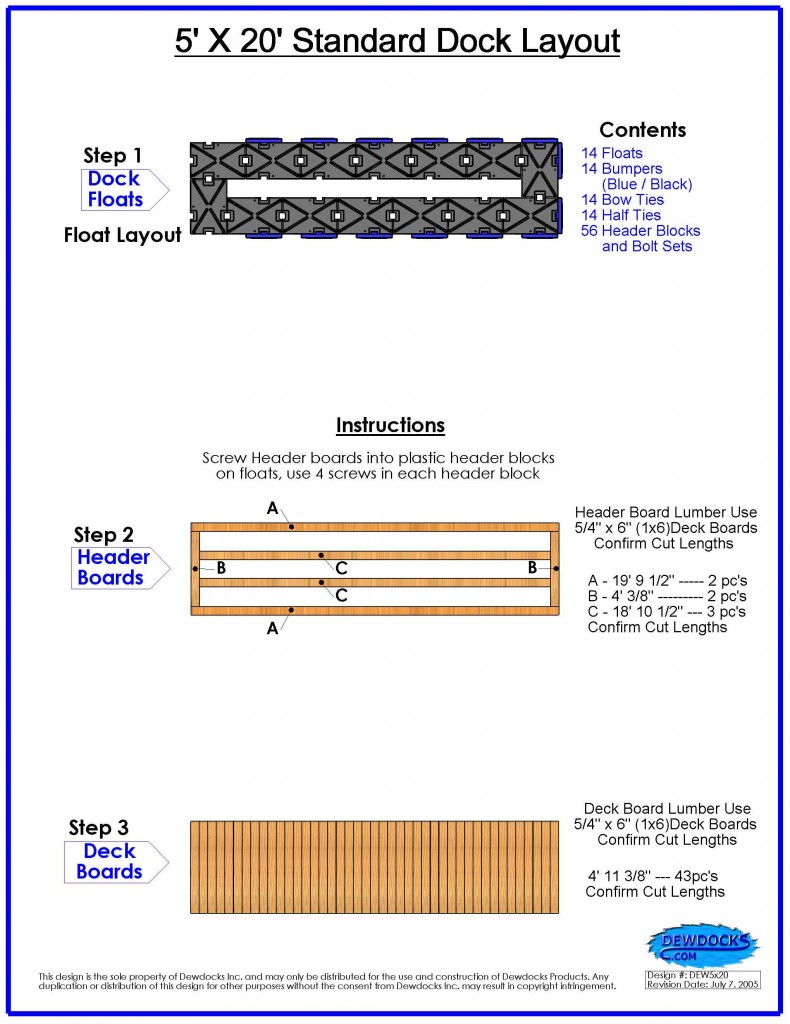 Dock Layouts – Dewdocks, Inc.