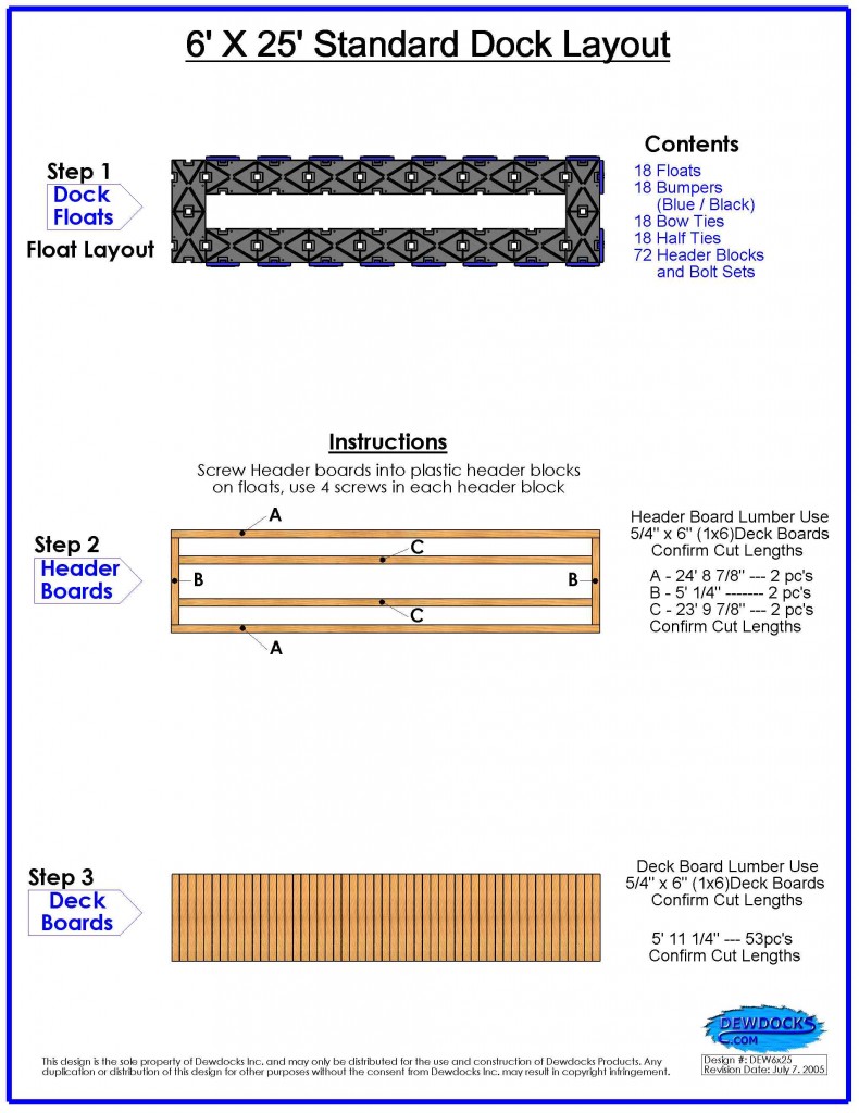 Dock Layouts – Dewdocks, Inc.