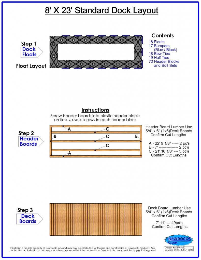 Dock Layouts – Dewdocks, Inc.